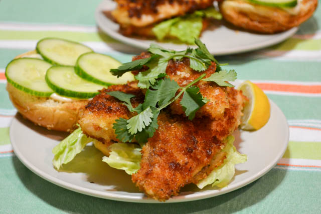 Crispy Asian Fish Sandwiches - I am a Honey Bee