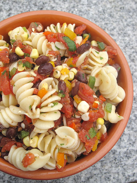 Fiesta Pasta Salad - I am a Honey Bee