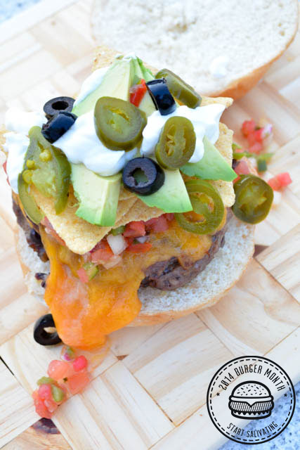 Nacho Cheeseburger- Burger Month - I am a Honey Bee