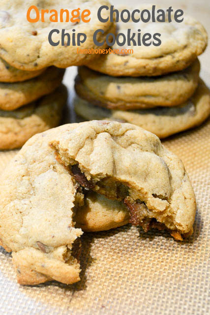 Orange Chocolate Chip Cookies - I am a Honey Bee