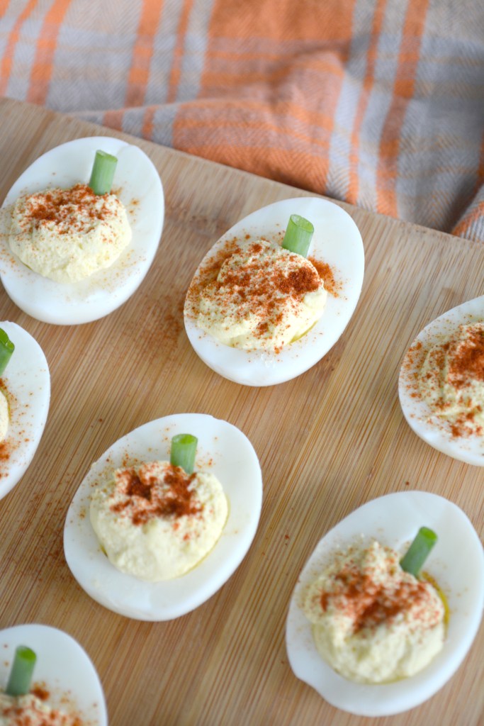Halloween Deviled Eggs - I am a Honey Bee